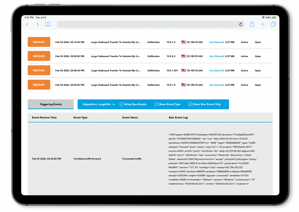 Managed Security Information and Event Management