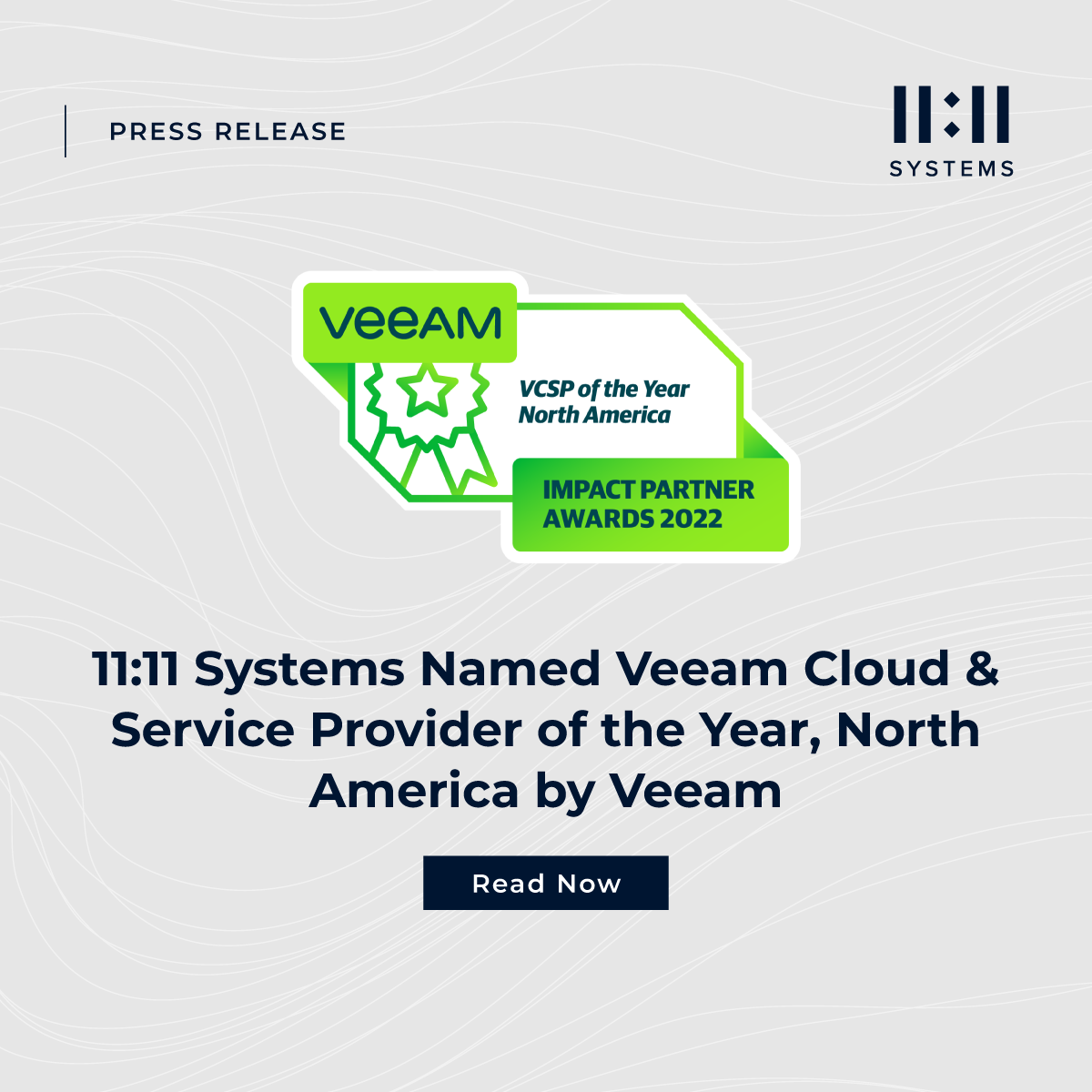 11:11 Systems Named Veeam Cloud & Service Provider of the Year
