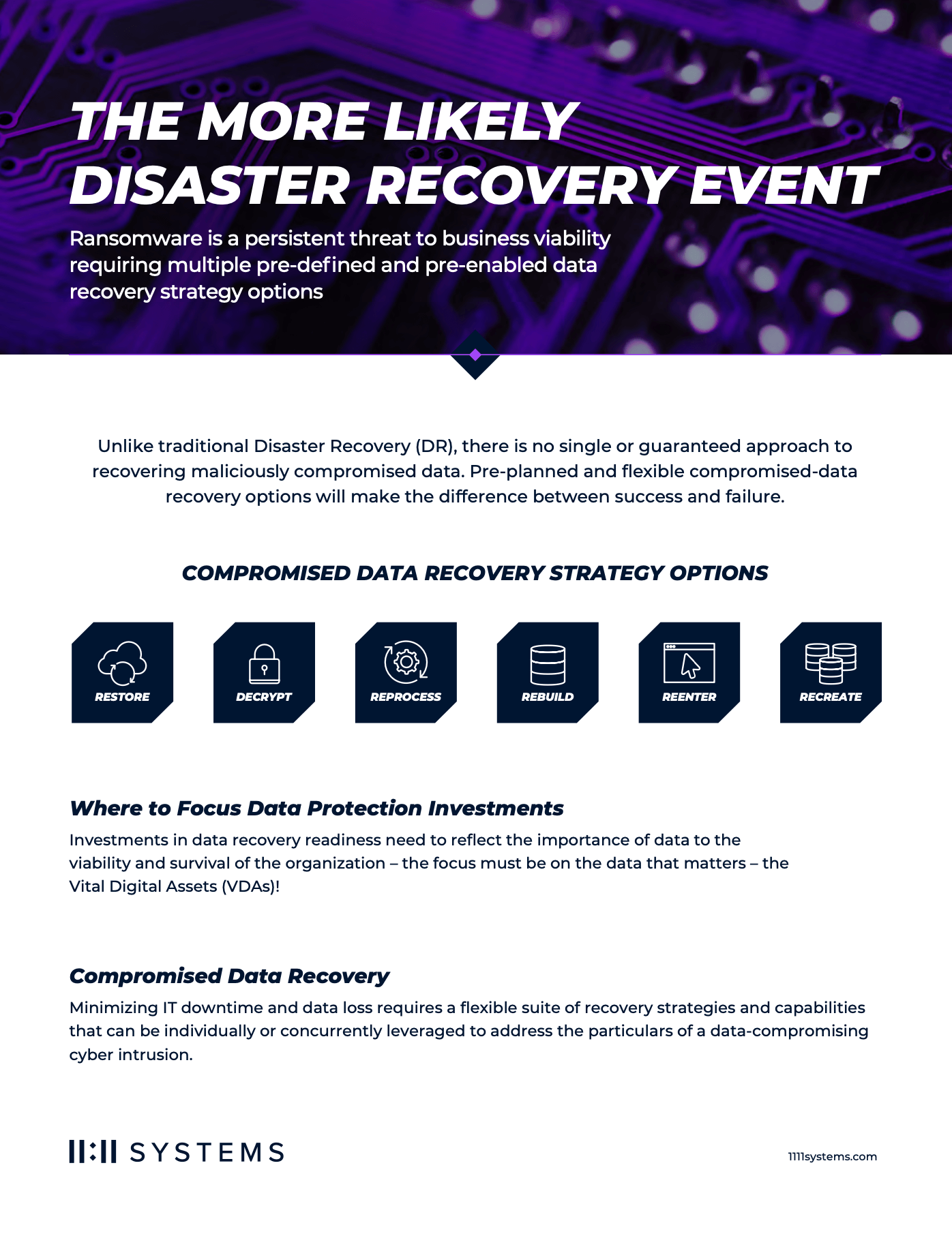 The More Likely Disaster Recovery Event | White Paper